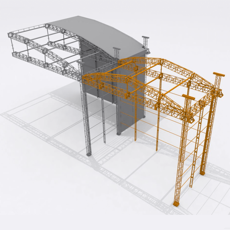Compound Arch roofs for extreme capacity and big 30mt spans